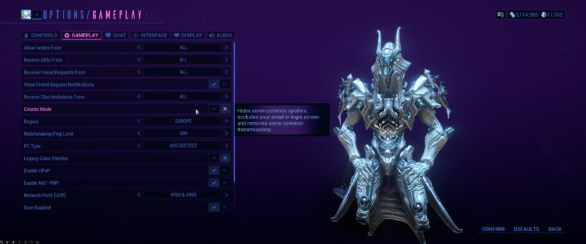 Warframe - How To Activate Creator Mode - Gamepur