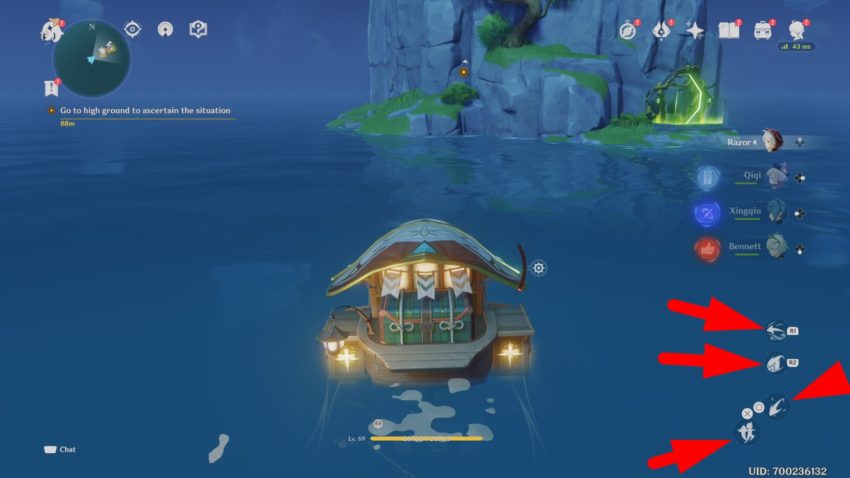 How to exit the Waverider ship in Genshin Impact - all controls - Gamepur